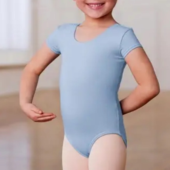 Weissman | Costumes | Plain Baby Blue Solid Leotards Dance Gymnastics ...